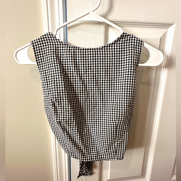 Tops | Yanak Checkered Halter Neck Top Open Back | Poshmark